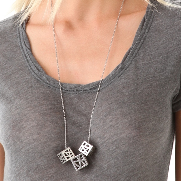 Low Luv x Erin Wasson | Jewelry | Low Luv X Erin Wasson 3 Cage Cubes Necklace | Poshmark